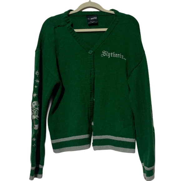Hot Topic | Sweaters | Hot Topic Harry Potter Slytherin Cardigan | Poshmark